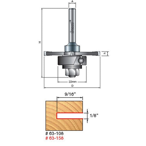 Freud Tools 9/16" Depth Slotting Cutter Set | Ace Tool Group